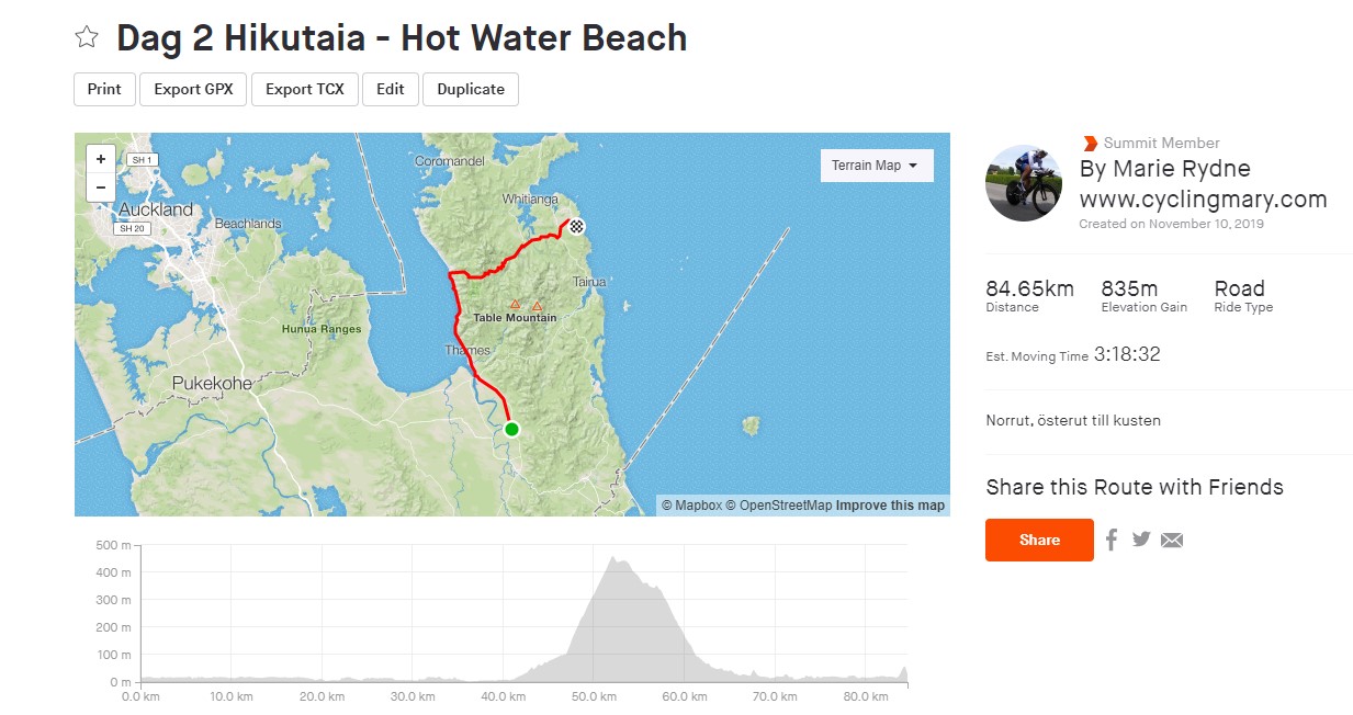 Dag 2 Hikutaia – Hot Water Beach (Hauraki Rail Trail) – Cyclingmary